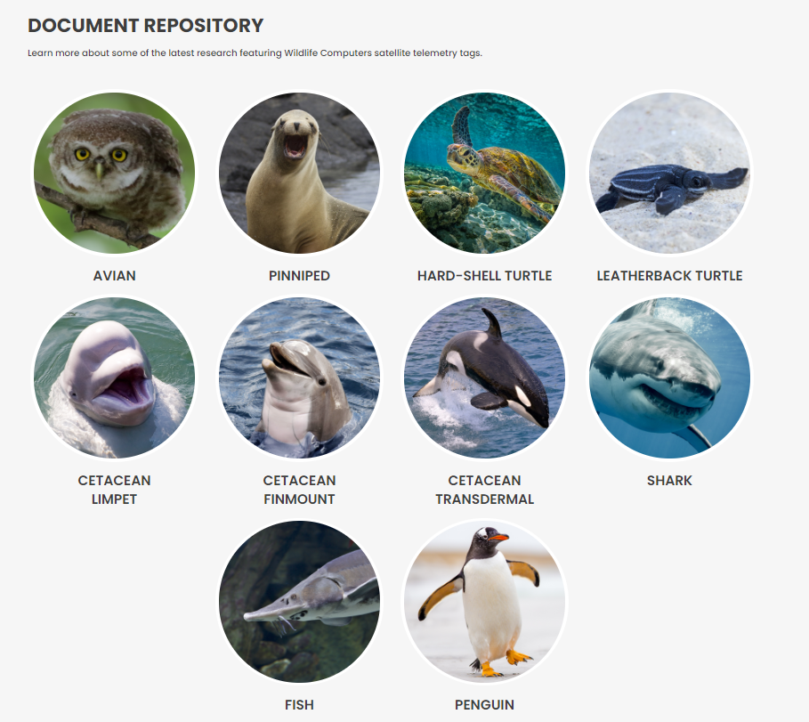 Using the Document Repository - Wildlife Computers Inc.